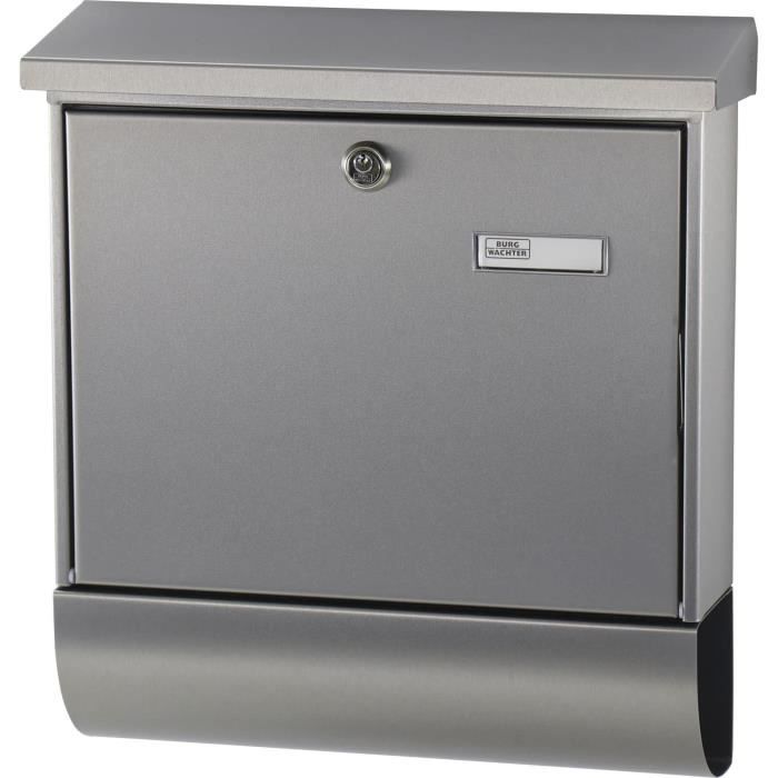 , Boîte Aux Lettres Inox Avec Clapet De Protection Contre La Pluie Et Boîte À Journal, Format De ...