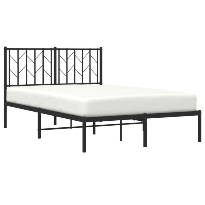Cadre de lit - SALUTUYA - BD8069 - Bois massif - Blanc - 1 place - 195 ...