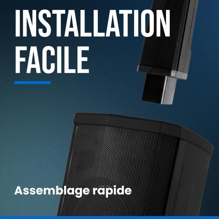 WOODBRASS CS200 Enceinte Active Amplifiée Sonorisation Puissante Bluetooth 200W - Class-D 105db ...