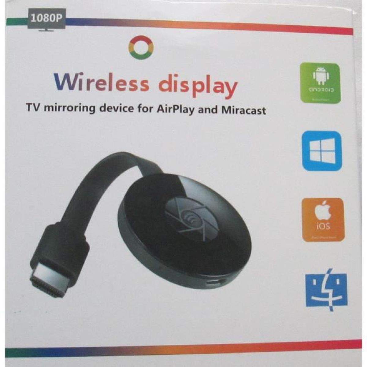 Wireless display tv mirroring device for airplay and miracast 1080P ...