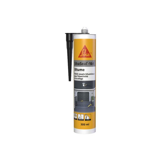 Mastic colle SIKA Sikaseal-164 Bitume - Noir - 300ml - Cdiscount Bricolage