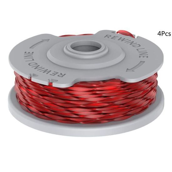 Lot de 4 bobines de Fil de Coupe de 11m,1.5mm, Bobine de Rechange pour Coupe-Bordures,Compatible ...