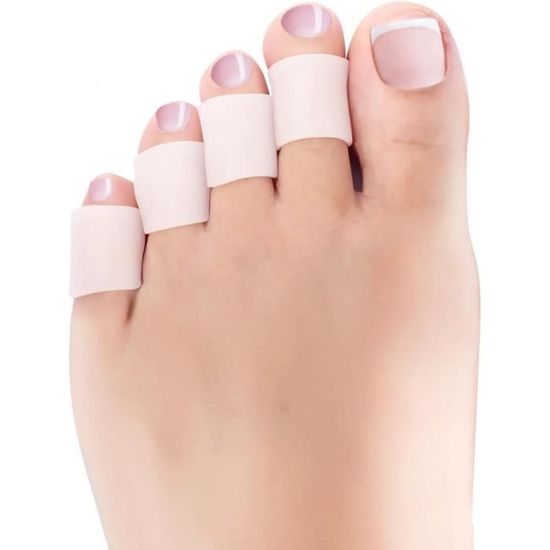 Protége Orteil Silicone - Protection Doigt de Pied - 20 Pièces - Blanc ...
