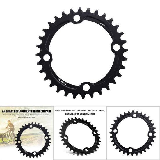 Plateau VTT simple plateau BCD104 rond KEENSO (noir 32T) - Pièce de ...