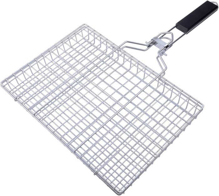 Griller Panier, Grille de Cuisson Barbecue Alliage avec Poignée en Bois ...