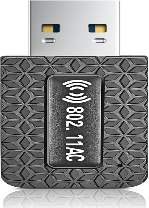 Clé WiFi AC1300 Mbps, Adaptateur USB WiFi, Clé WiFi Double Bande (jusqu ...