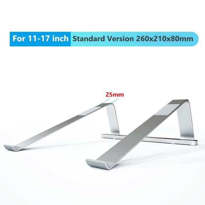 Silver Normal - Support pour ordinateur portable en aluminium, support ...