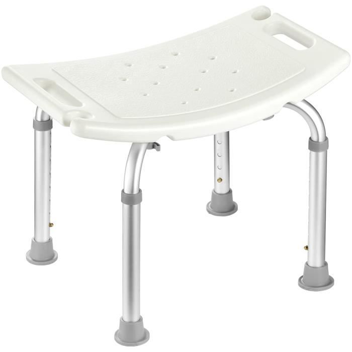 Tabouret de Douche, Tabouret de Bain, Réglable en Hauteur sur 8 Niveaux ...