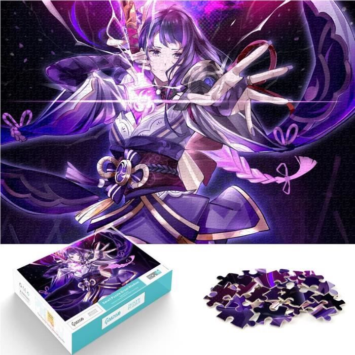 Puzzle 1000 Pièces Genshin Impact Raiden Shogun Puzzles Adultes Enfants ...