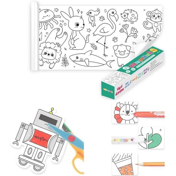 Rouleau De Dessin Pour Enfants, Rouleau De Papier À Colorier Pour ...