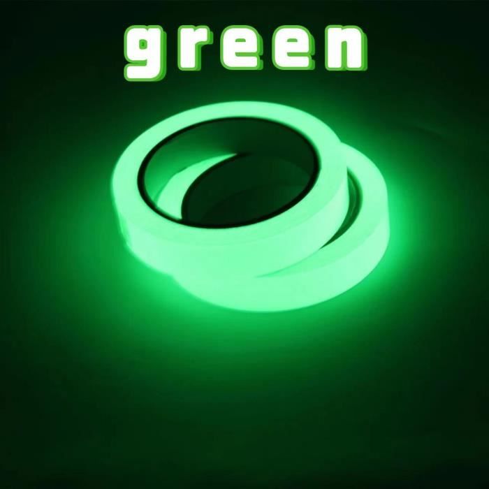 Ruban de signalisation,Ruban adhésif lumineux 1-3-5M-10M,bande auto-adhésive,Vision nocturne ...