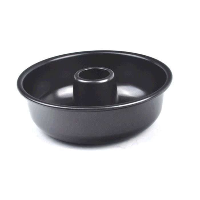 Moule à gâteau rond en aluminium antiadhésif avec fond plat 25 cm ...