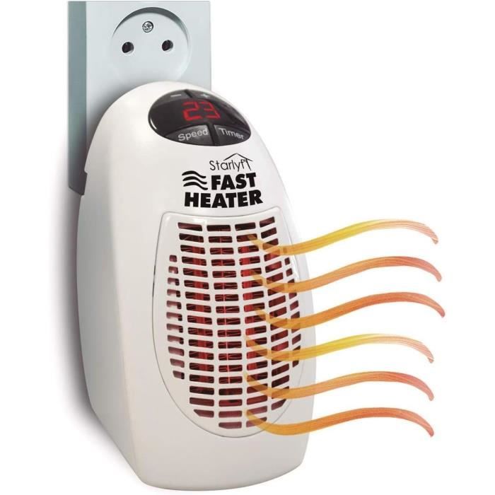 Starlyf Fast Heater – Chauffage d’appoint sans fil et compact 400W avec ...