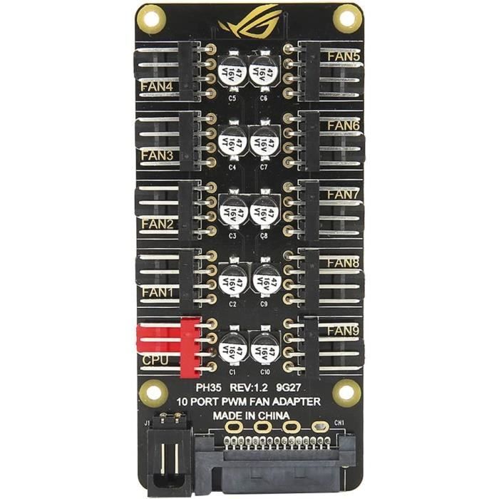 PWM Fan Hub Splitter, PH35 PWM Fan HUB Motherboard Desktop PC ...