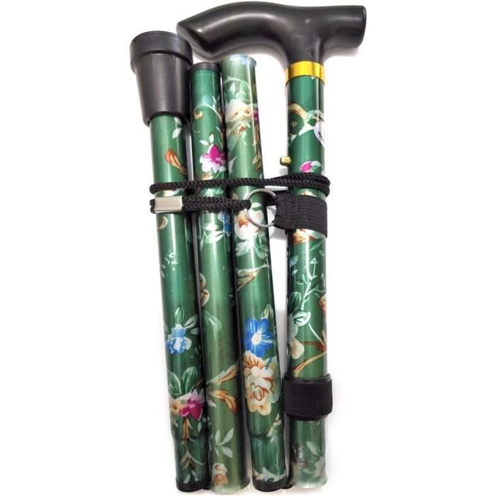 Canne De Marche Réglable En Hauteur - Pliable Et Extensible - Légère ...