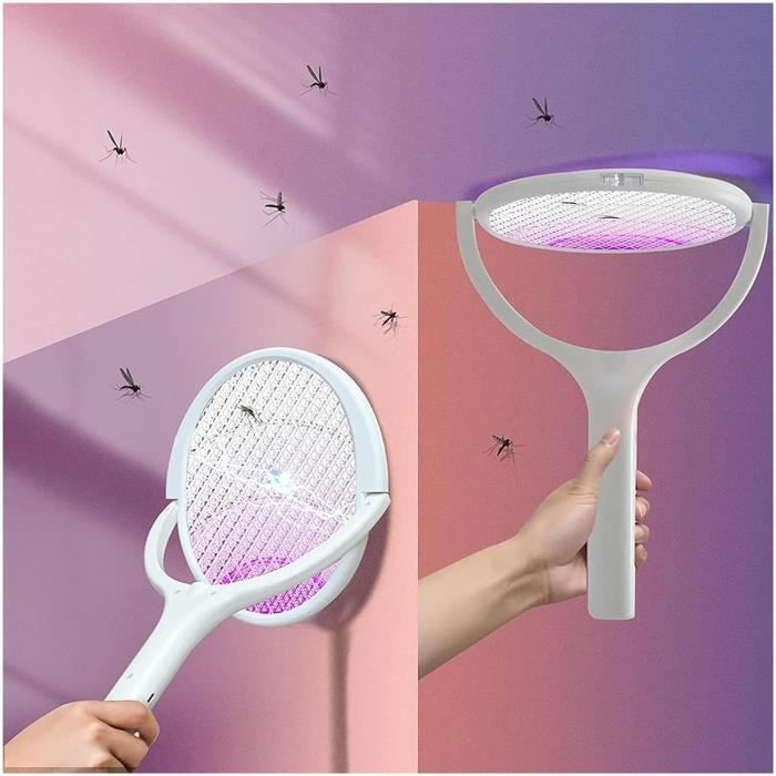 Raquette Moustique Electrique, Multifonction 5 En 1 Tapette À Mouche Produit Anti Moucheron ...