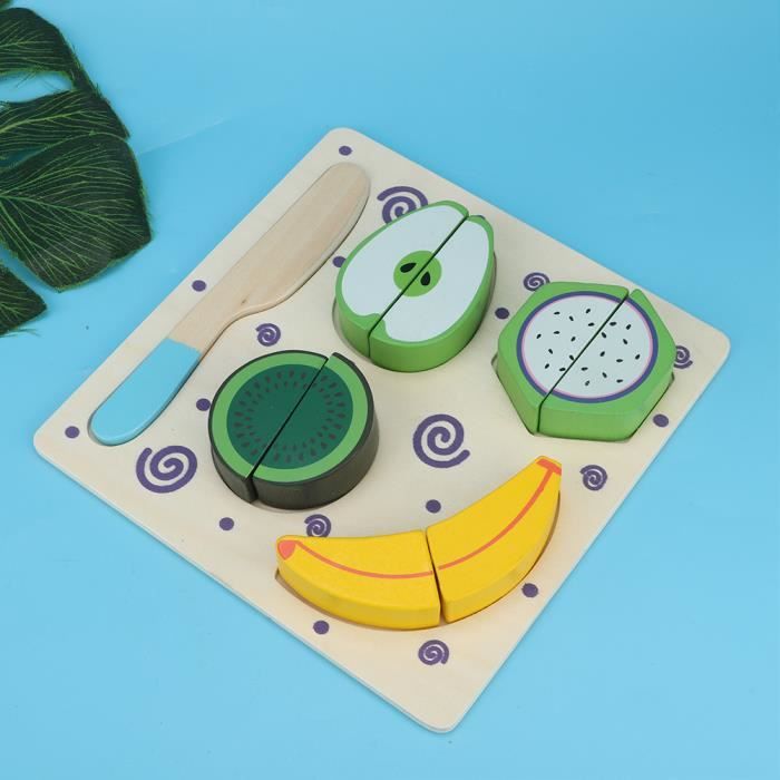 Jouets coupés de fruits en bois - DRFEIFY - Simulation de fruits et ...