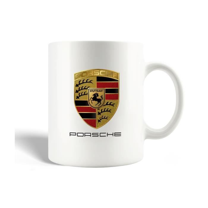 Mug en Céramique Voiture Porsche Logo Noir Jaune Et Rouge - Cdiscount ...