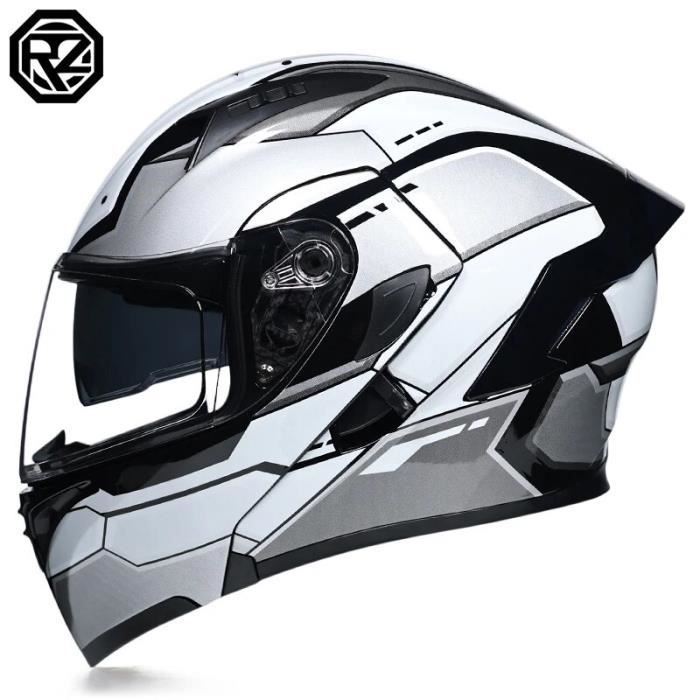 D'expériences de moto modulables à double visière,casque intégral ...