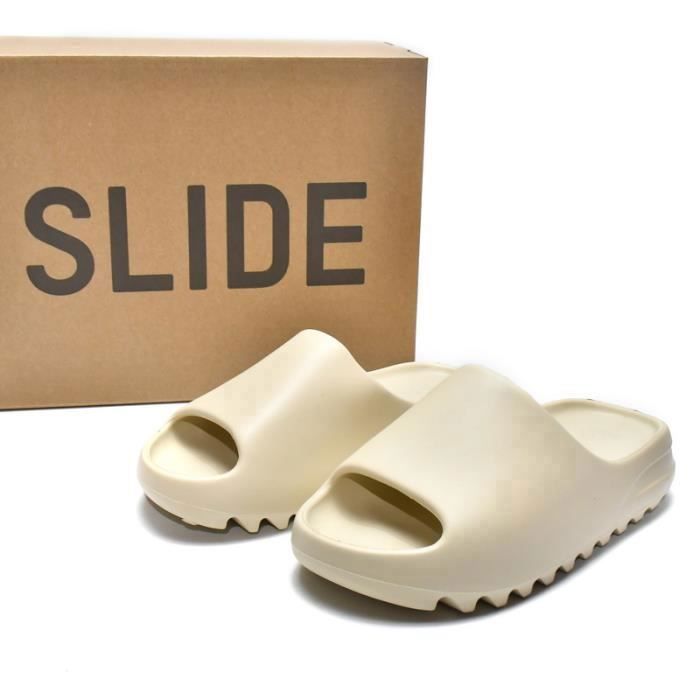 Adidas originals Yeezy Slide bone white Bone white - Cdiscount Chaussures