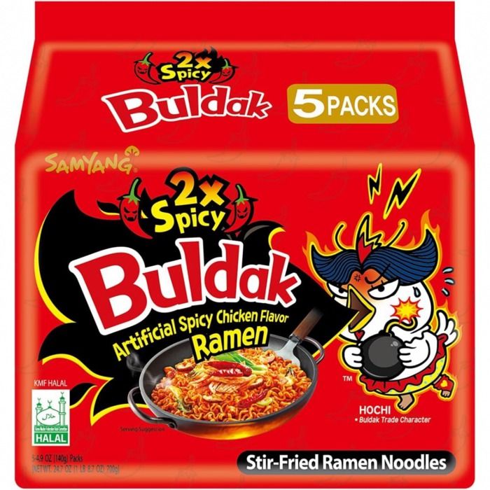 Samyang Hek Buldak Poulet Extra Spicy 140g/Sachet 10 sachets ...