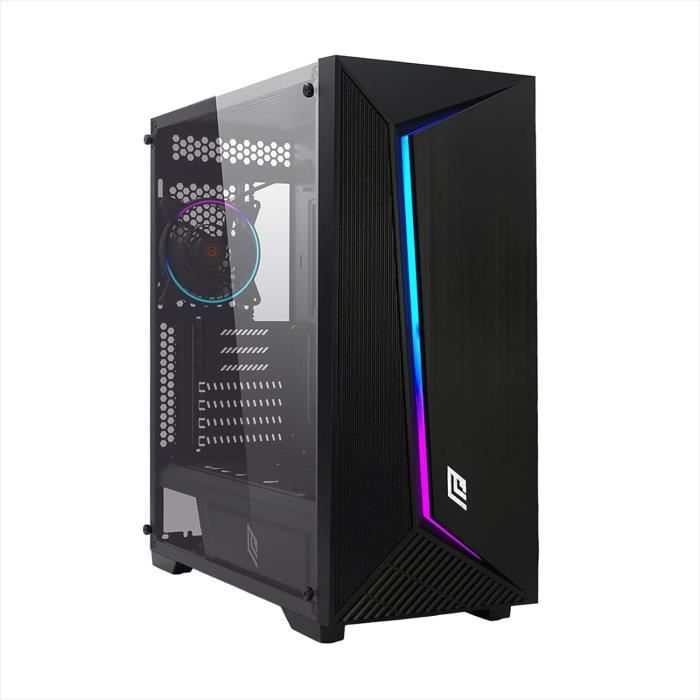 Iron V8 Noir Case Atx Pc Gaming 0.60Mm Spcc 3*Usb3.0-2.0 Front Mesh ...