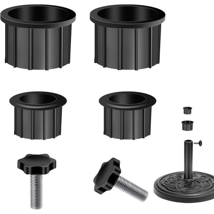 Lot de 6 bagues de réduction de Parasol Adaptateur de Support de ...