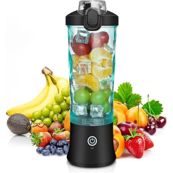 Blender portable Smoothie Maker to go,600ml Fresh Juice Mixer Bottle ...