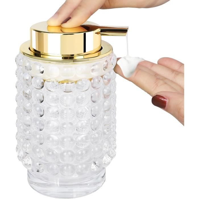 Distributeur De Savon, Flacon Pompe Verre, Bouteille Shampoing Vide ...