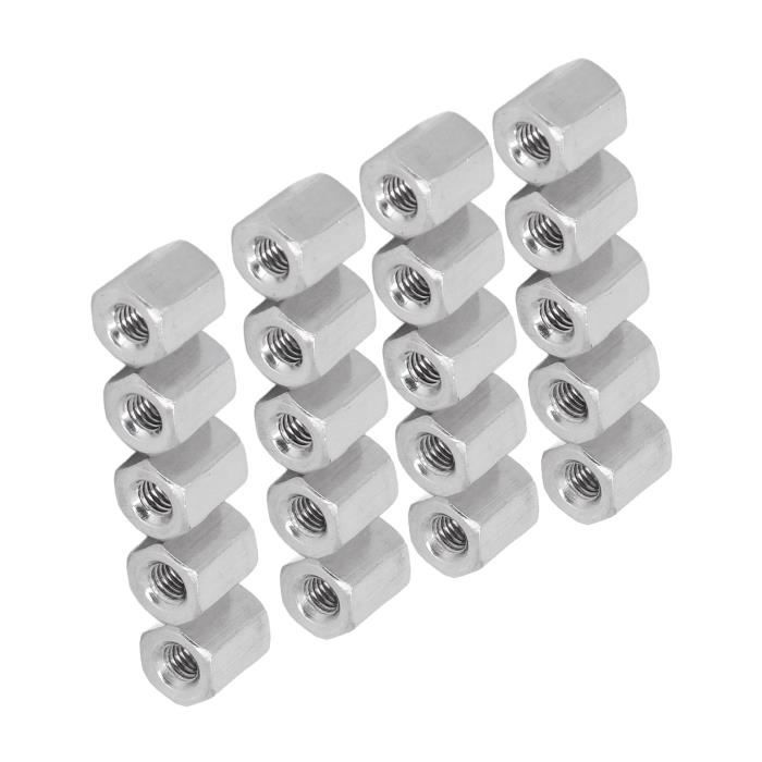YOSOO Kit d'écrou d'accouplement 20 Pièces écrou D'accouplement Hexagonal en Acier Inoxydable ...