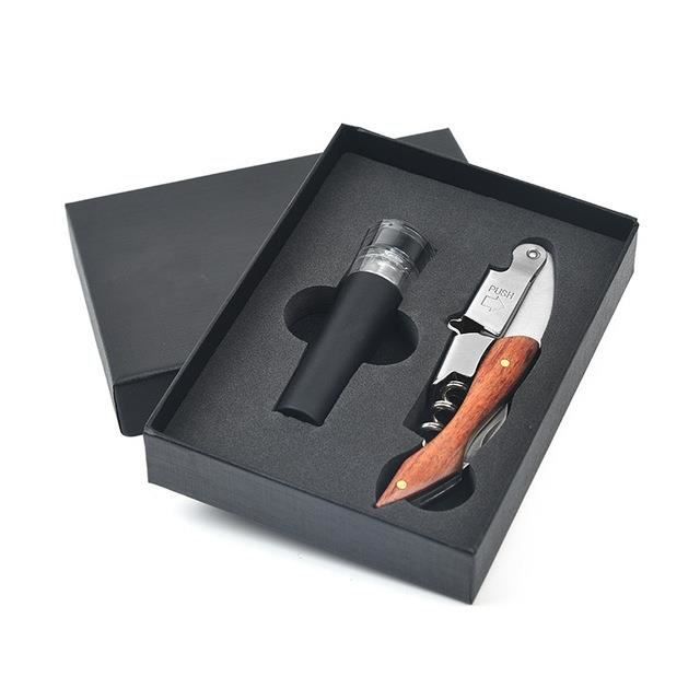 TIRE BOUCHON,Set B--Ensemble'ouvre bouteille en acier inoxydable et ...