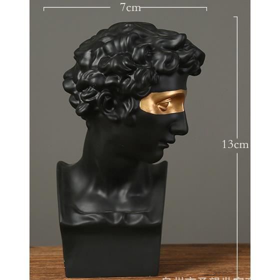 STATUETTE,H2-14x10cm--Statue du buste de David, Sculpture créative ...