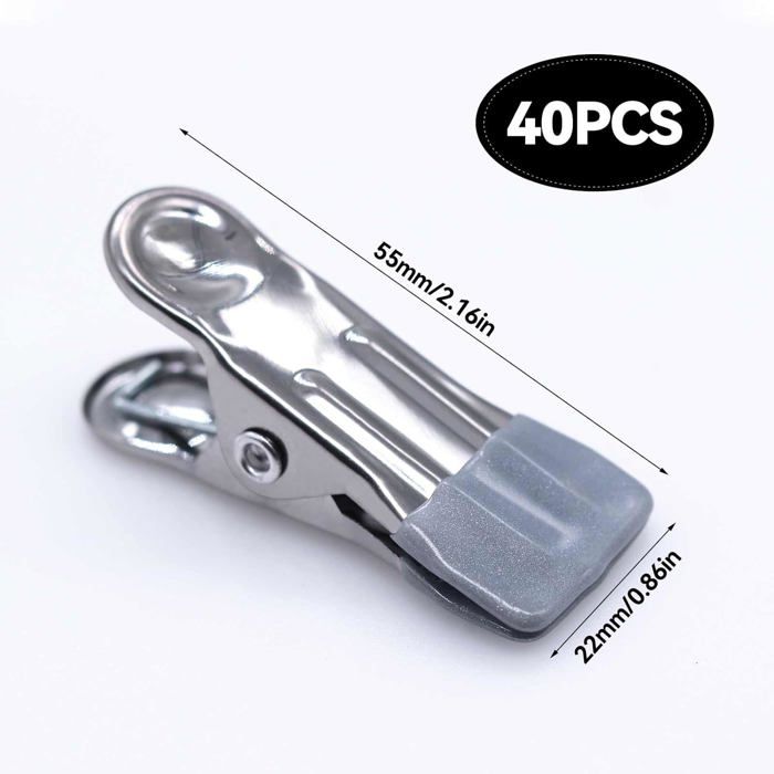 40 Pièces Pinces à Linge en Acier Inoxydable, Epingle a Linge, Clips de ...