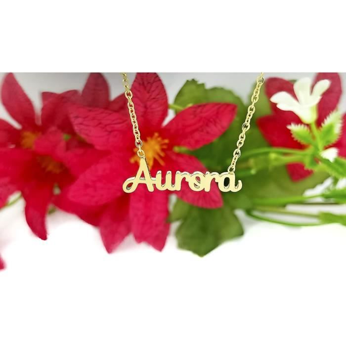 Collier Pour Femme Avec Nom Personnalisé En Acier Inoxydable Avec Boîte ...