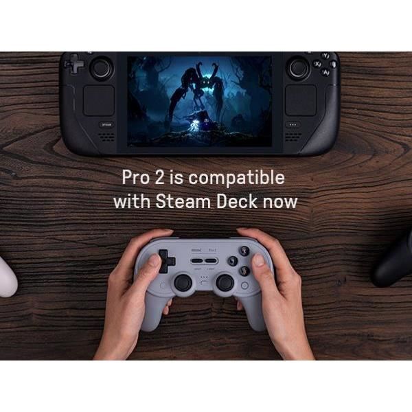 8BitDo PRO 2 Gamepad Hall Effect - Gray New Edition - Cdiscount
