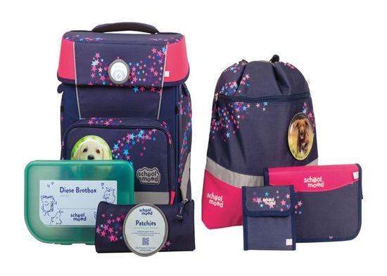 School-Mood Sac d'école bleu foncé rose pour fille Champion Maxx ...