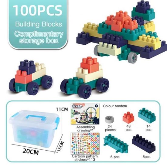 Puzzle de blocs de construction amusant Abs Kit de construction de ...