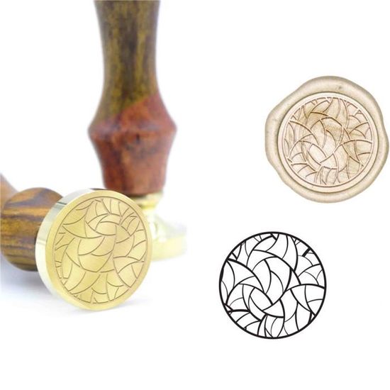 Stamp B27 25mm Sceau de cire à motif géométrique tampon de cire ...