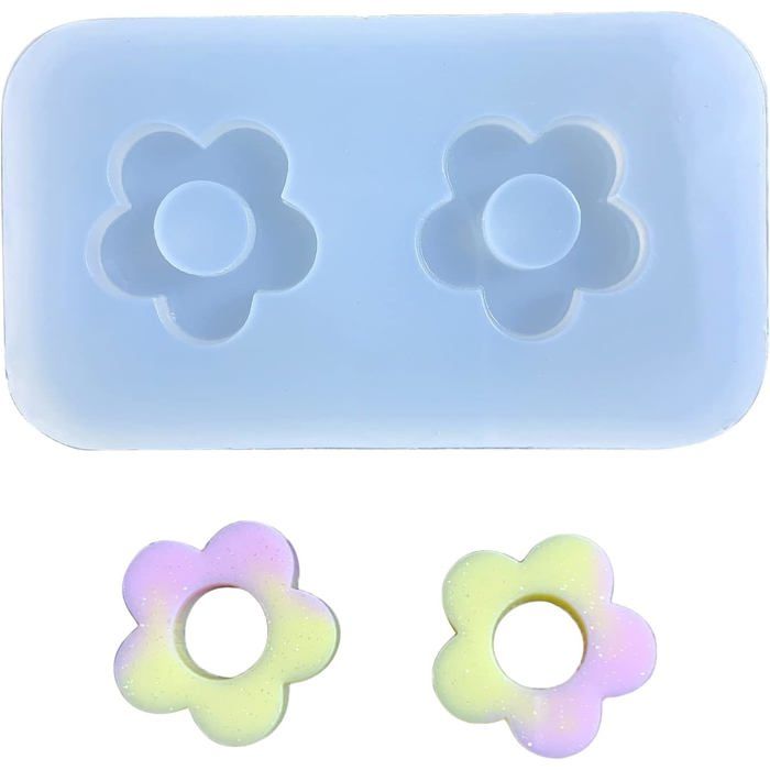 Rteonline Mini moule en silicone creux en forme de fleur pour ...