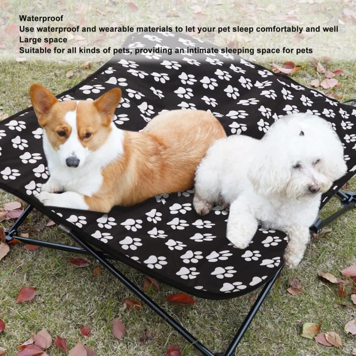 Lit pour chien surélevé portable Lit pour chien surélevé pliable ...