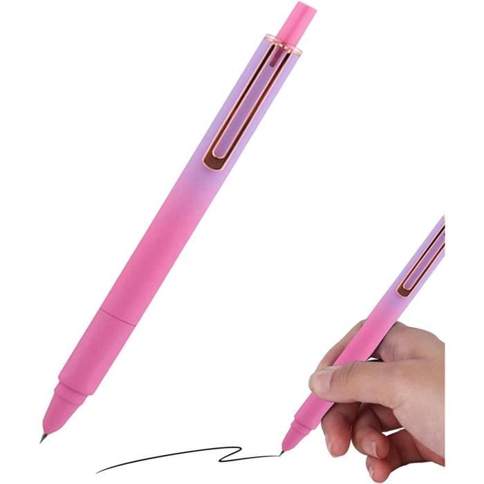 Stylo plume rétractable,Stylos à bille d'écriture à pointe fine de ...