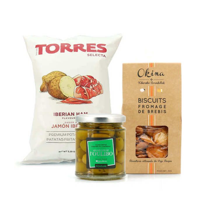 Kit apéro essentiel - Assortiment chips + olives + biscuits - Cdiscount ...