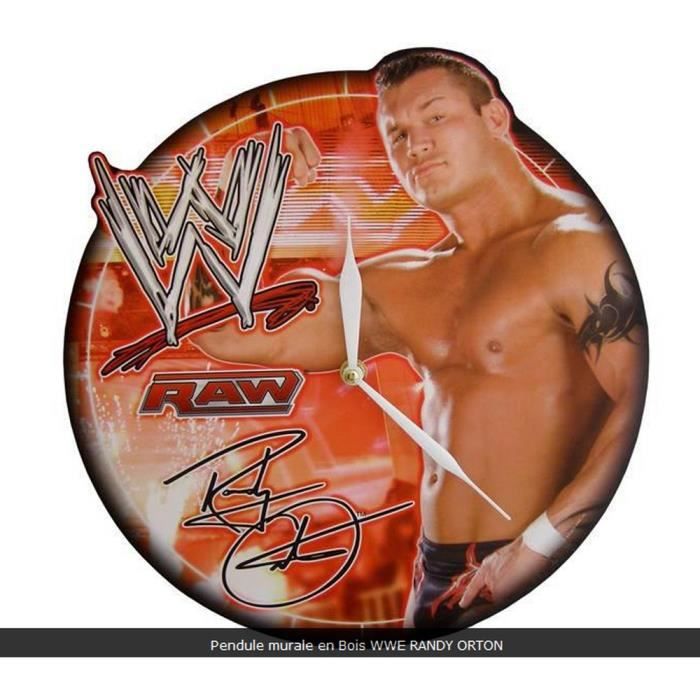 Jouet d'activité - NPZ - Pendule murale en bois WWE Randy - 36 cm ...