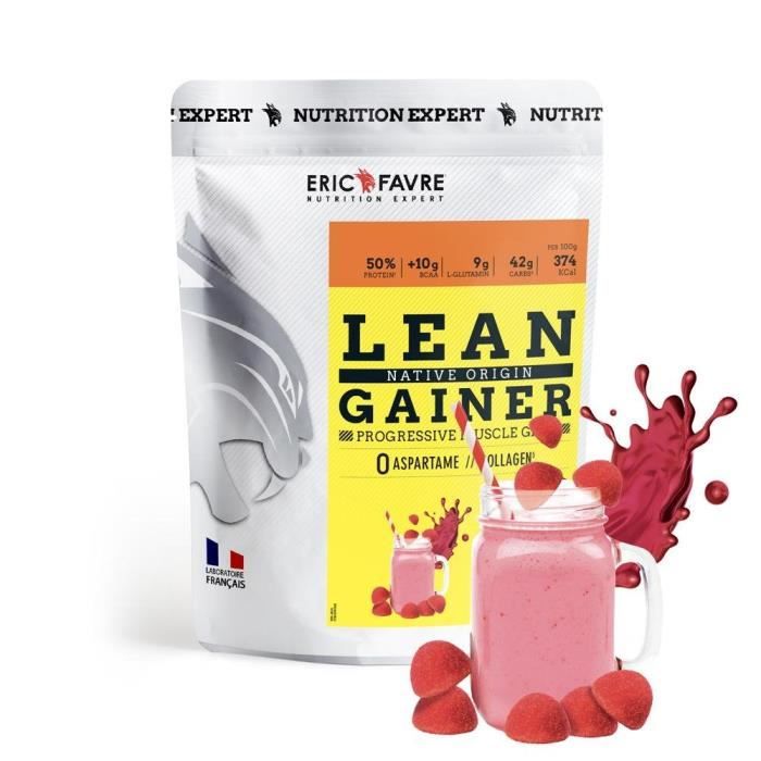 Eric Favre - Lean Gainer Fraise - Gainers - Fraise - 750g - Cdiscount Sport