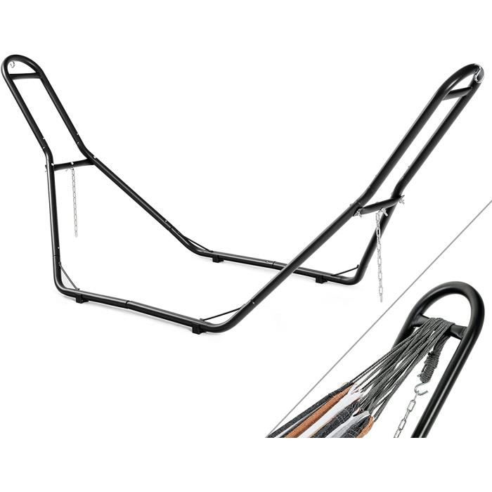 Support Hamac en Fer avec 2 Crochets et 2 Chaînes Réglables, Support ...