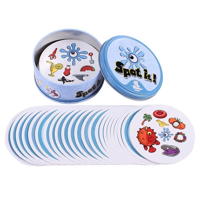 Océan Ouest - Jeux de société Dobble Spot pour enfants, Carte éducative ...