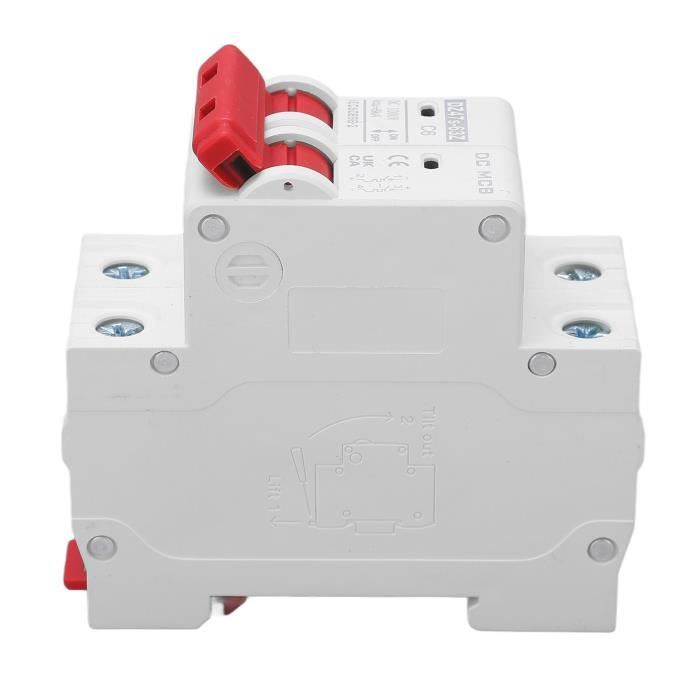 EJ.life Disjoncteur CC Disjoncteur DC Installation sur Rail DIN Disjoncteur PV Miniature 1000V ...