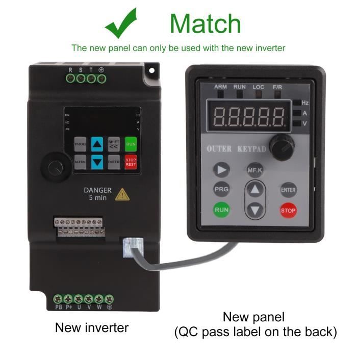 Convertisseur de fréquence - FDIT - SKI780-2D2G-4 - 2200 W - Triphasé - AC380V - Cdiscount Bricolage