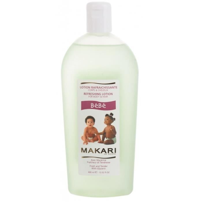 MAKARI LOTION RAFRAÎCHISSANTE BÉBÉ 400 ml corps & cheveux - Cdiscount ...
