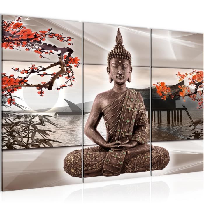 Runa art Tableau Décoration Murale Bouddha Feng Shui 120x80 cm - 3 ...